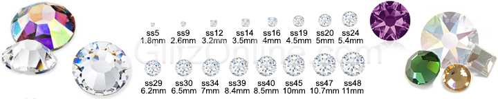 Swarovski Crystal Hotfix Flatback Rhinestones | GlitzOnline