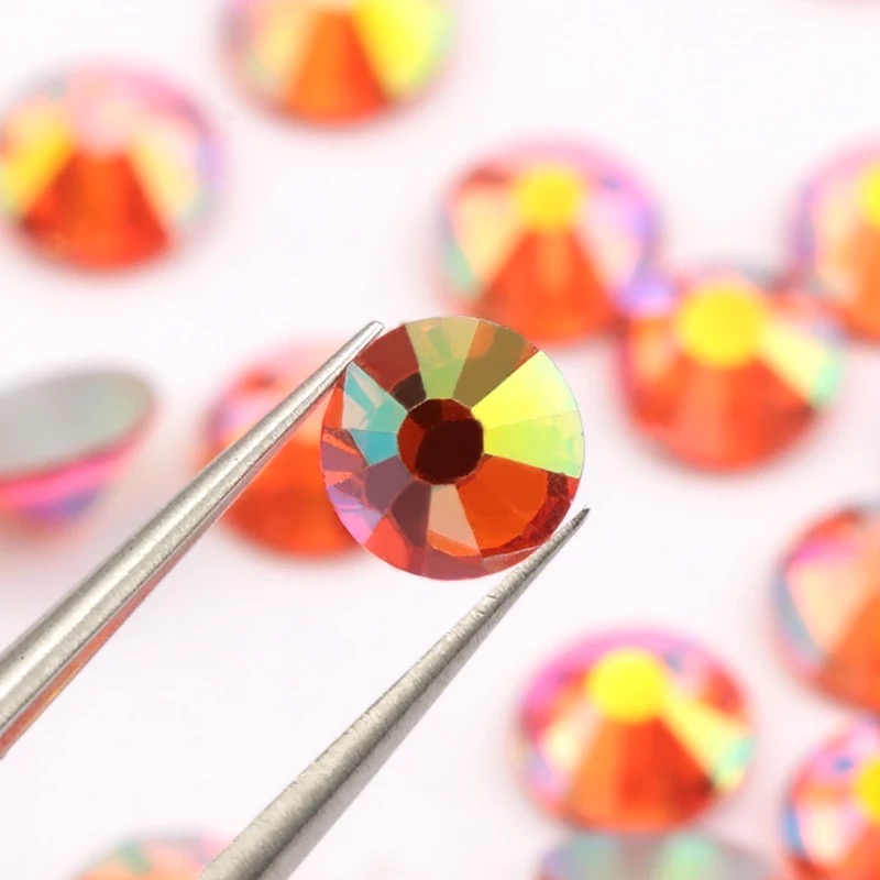 GlitzStone Hotfix Sun Orange AB Crystal Rhinestones: Glitz and Glamour